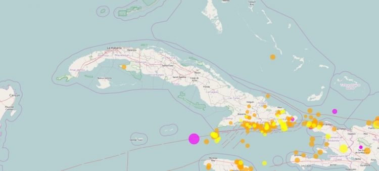7.7 earthquake at sea, south of Cuba | OnCubaNews English